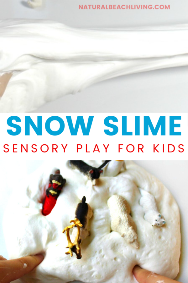 Fluffy Snow Slime Recipe - The Best Snow Slime - Natural Beach Living
