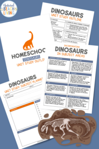 Free Dinosaur Unit Study - Themed Lesson Plans and Activities - Natural ...