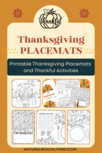Printable Thanksgiving Placemats and Thankful Activities - Natural ...