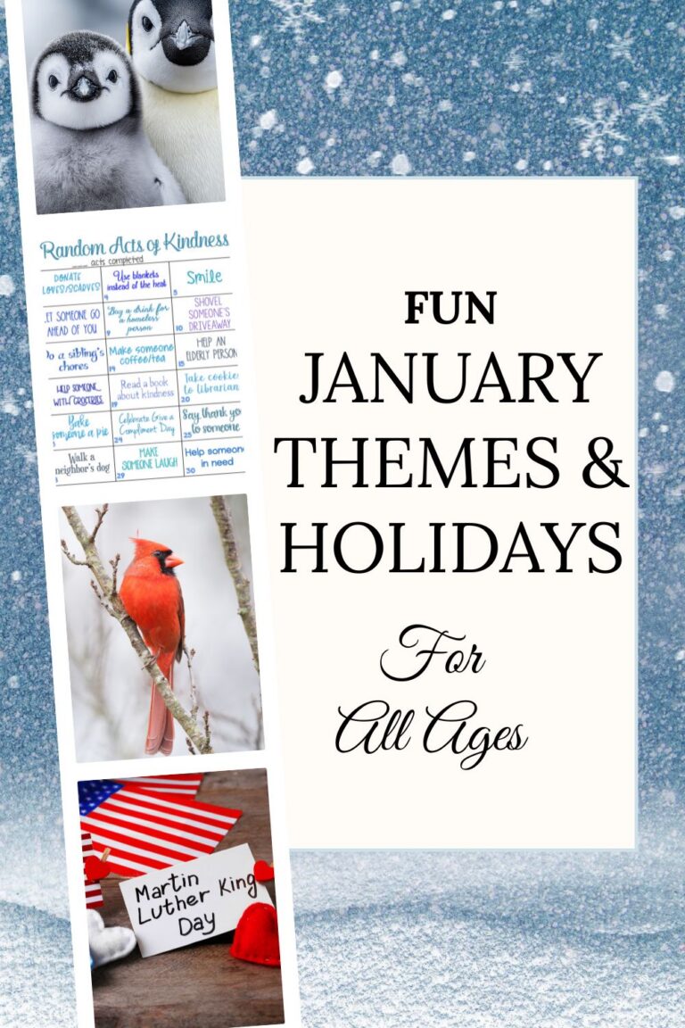 January Themes, Holidays and Activities - Natural Beach Living