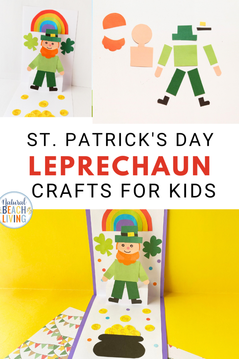 St. Patrick's Day Leprechaun Craft Card with Free Templates - Natural ...