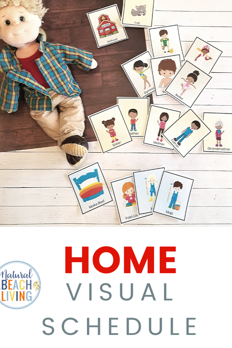 Family Visual Schedule Cards for Home - Natural Beach Living