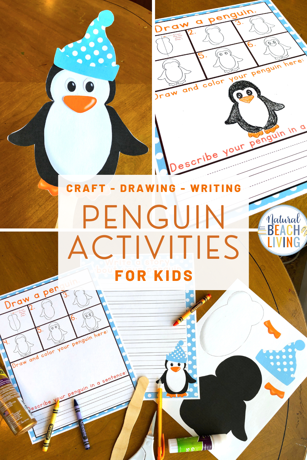 Cool Printable Penguin Craft Activities for Kids - Natural Beach Living
