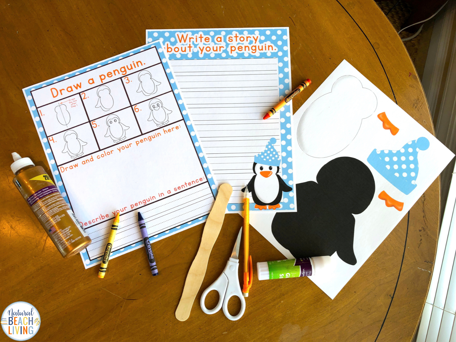 Cool Printable Penguin Craft Activities for Kids - Natural Beach Living