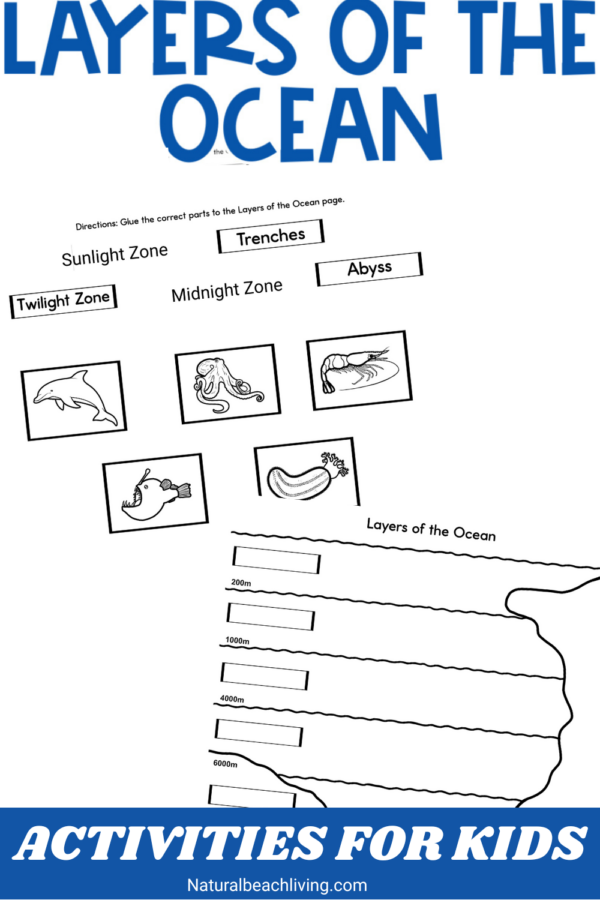 Layers of the Ocean for Kids Free Printables - Natural Beach Living