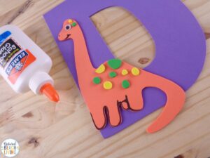 Letter D Craft for a Dinosaur Preschool Activity - Natural Beach Living