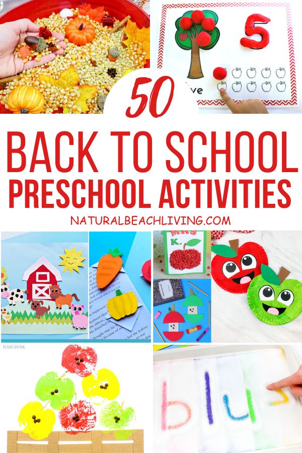 Back to School Preschool Activities - Natural Beach Living